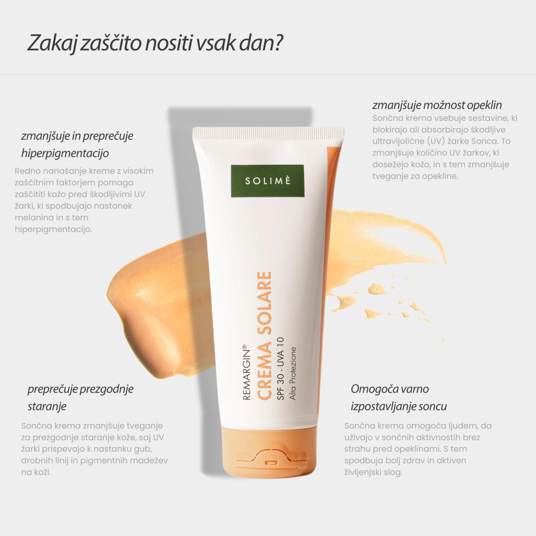 Sončna krema Sole SPF 30 Solime, 200 ml | Medivital